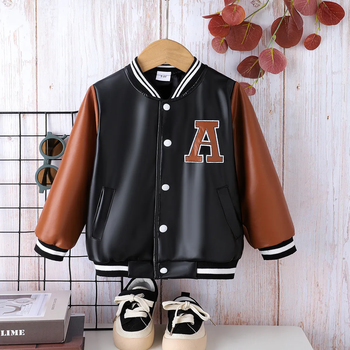 Toddler Boy Avant-garde Letter Coat Only $13.64 PatPat US