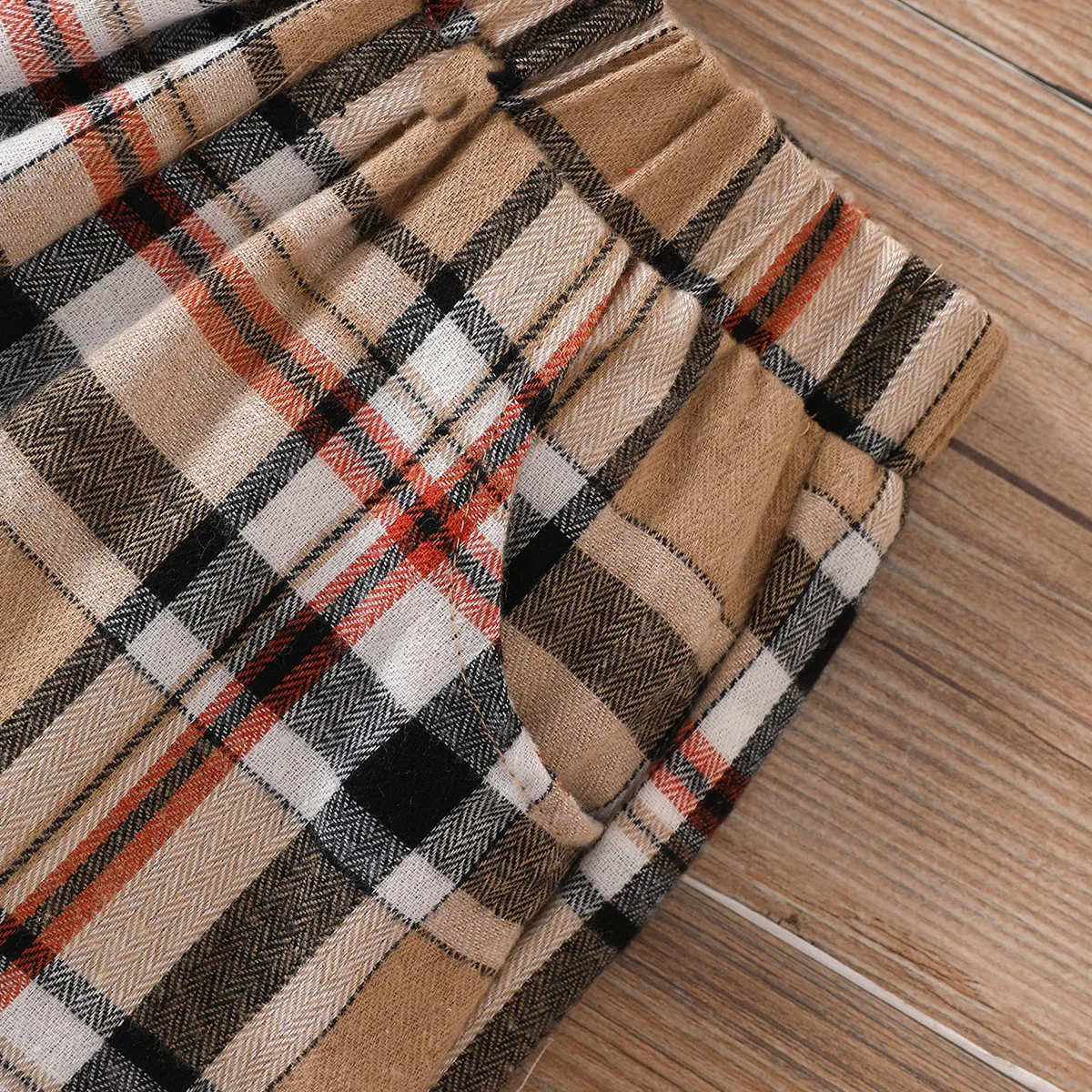 2pcs Toddler Boy Classic Pocket Design Tee and Plaid Shorts Set Only $7 ...