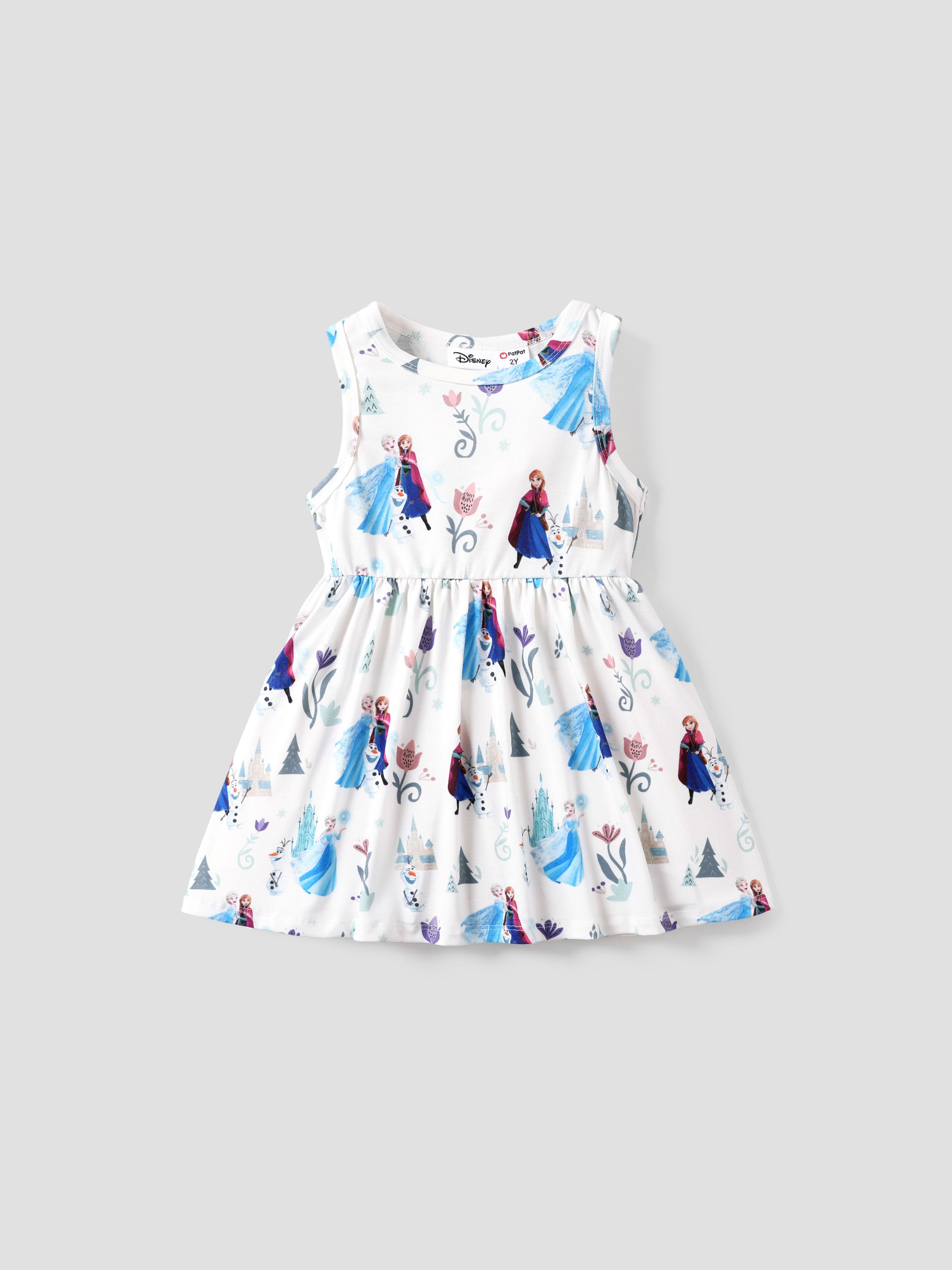 Disney Frozen Niño Pequeño Chica Mangas Con Volantes Infantil Vestidos Sólo Clp 15 849 Patpat Mx