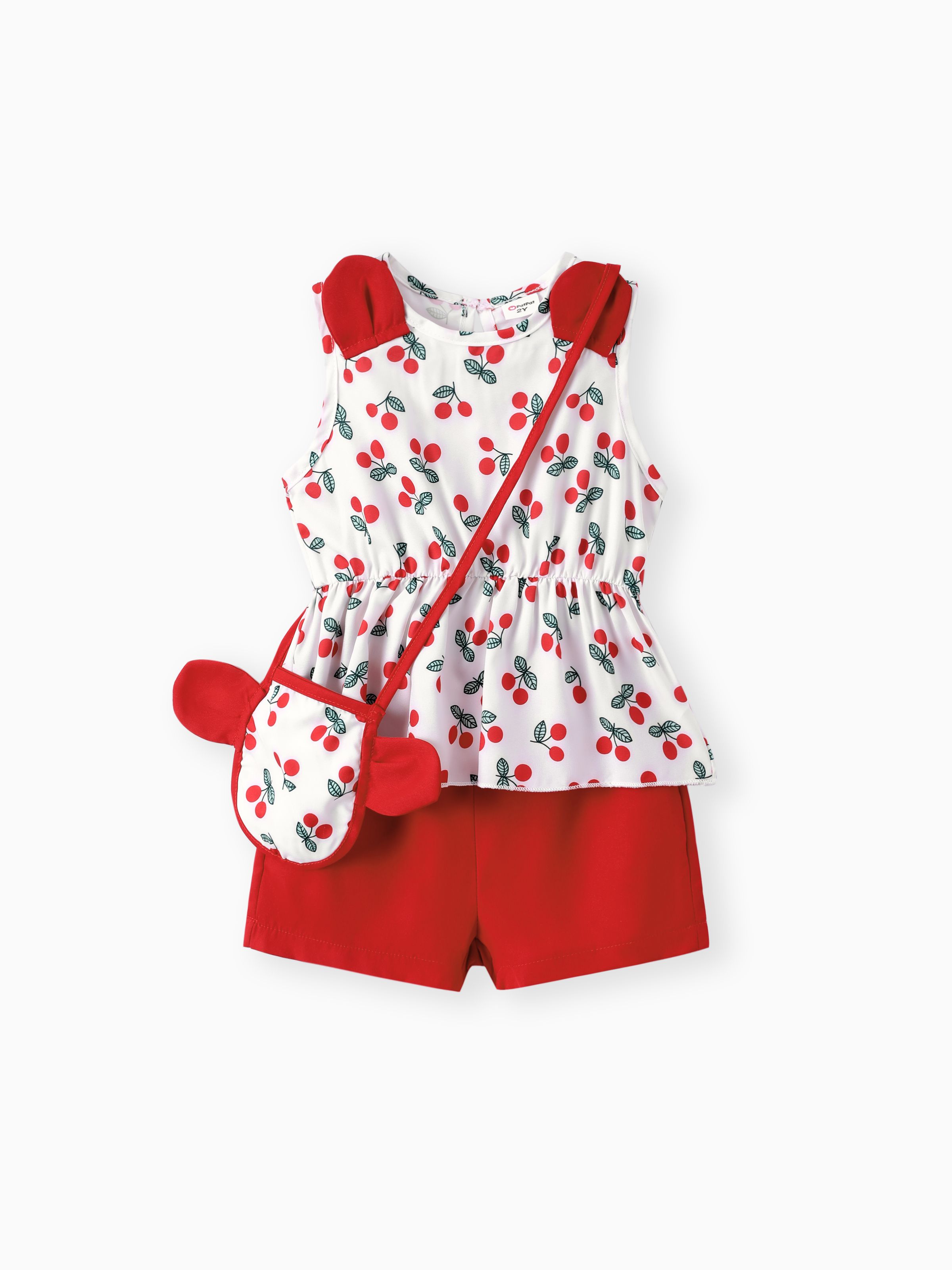 3 pièces Enfant en bas âge Fille Hypersensible Enfantin Cerise Seulement CAD $30.30 - PatPat CA