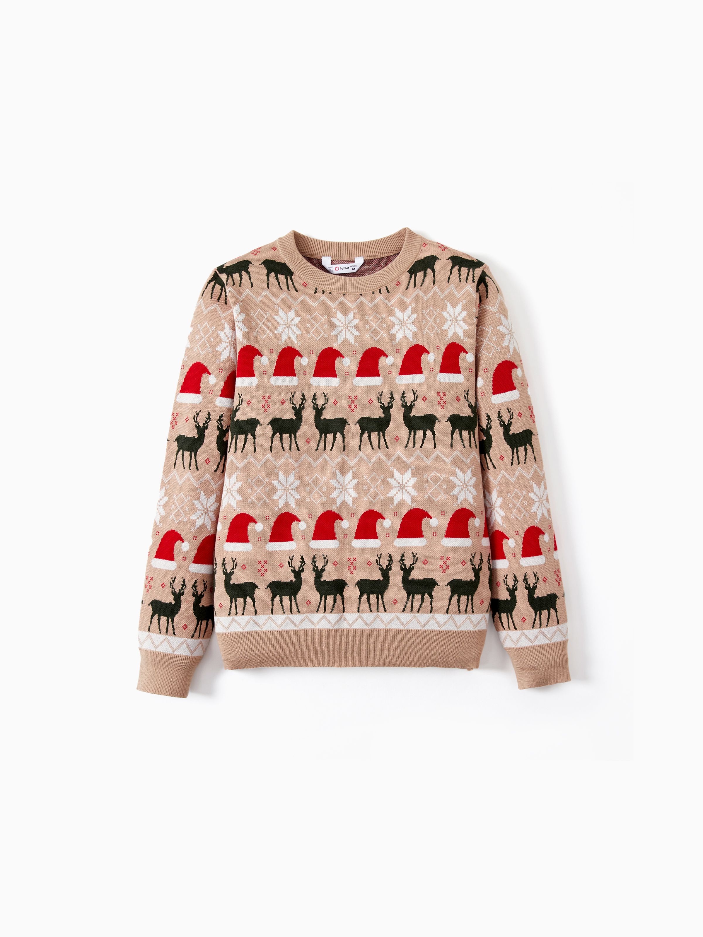 Christmas Sweater for Family Reindeer Clothes Long Sleeves Tops Only ...