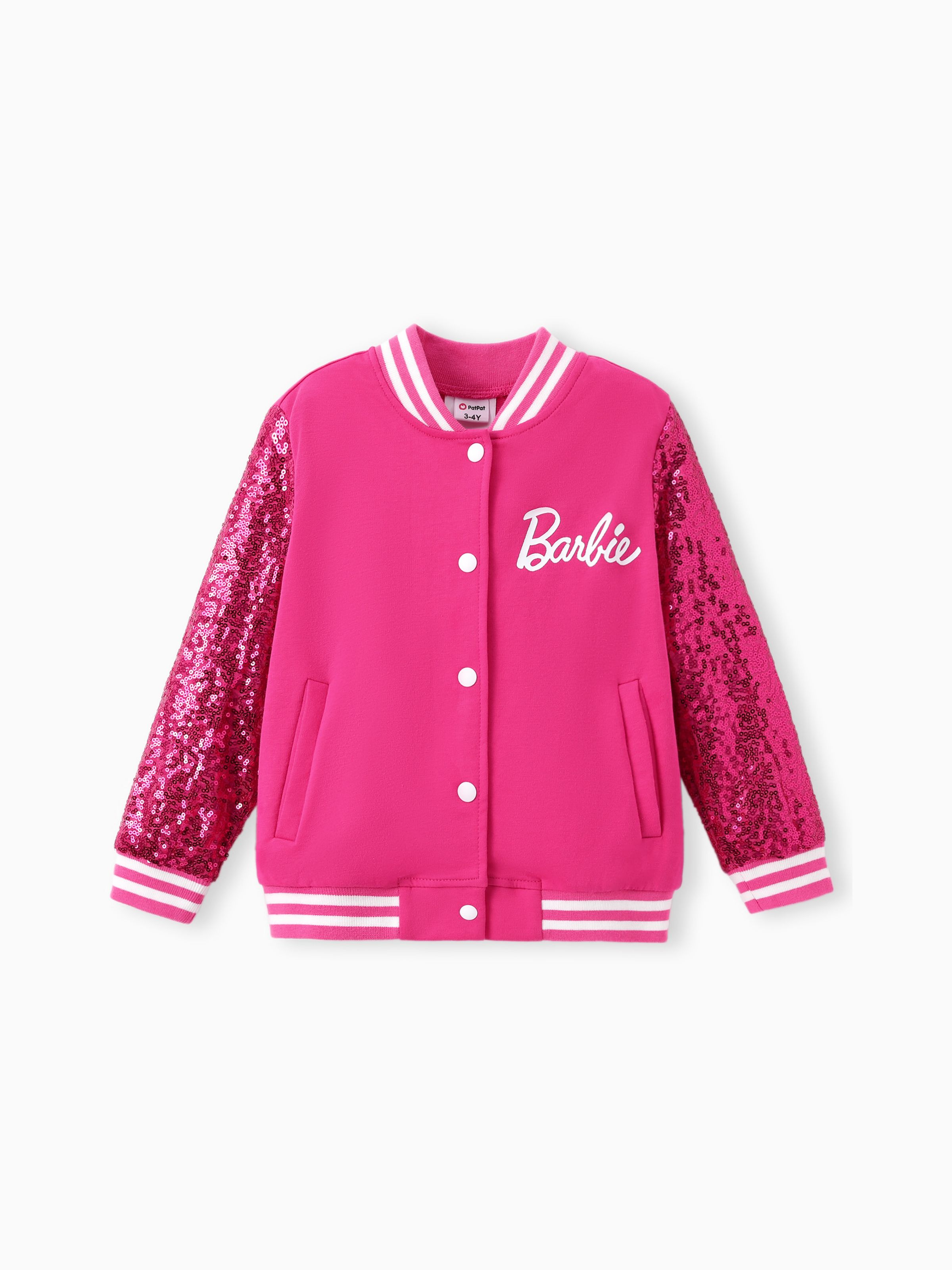 Barbie Outfit Toddler/Kid Girl Sequin-sleeve Bomber Jacket Only $34.99 ...